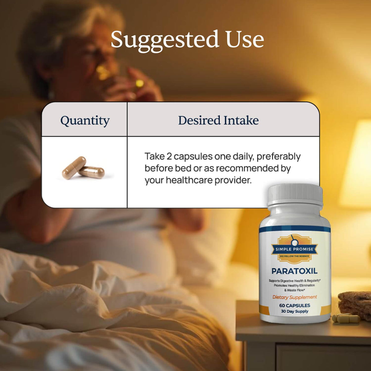 Psyllium husk capsules for gut health