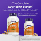 Psyllium husk capsules for gut support