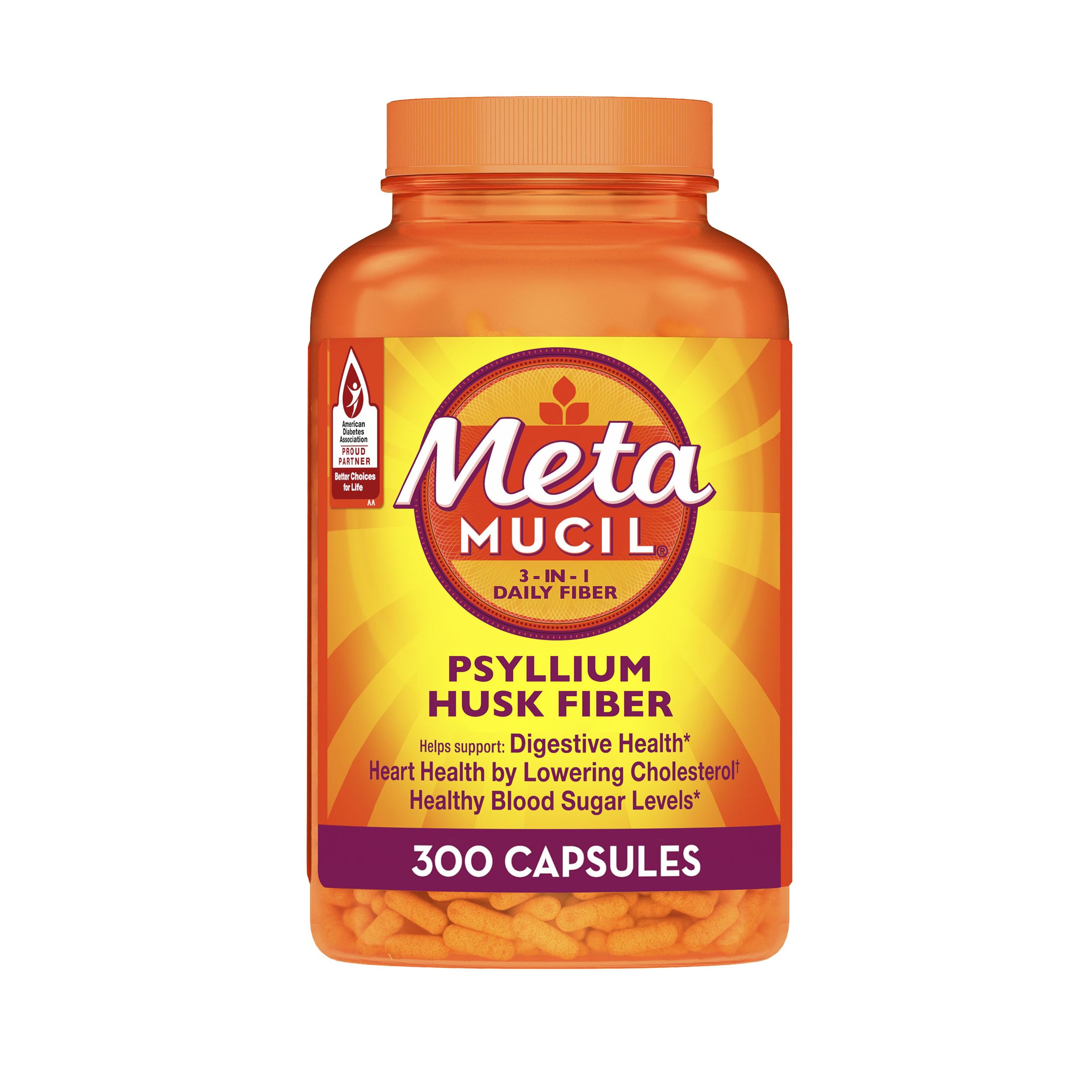Psyllium husk capsules for regularity support