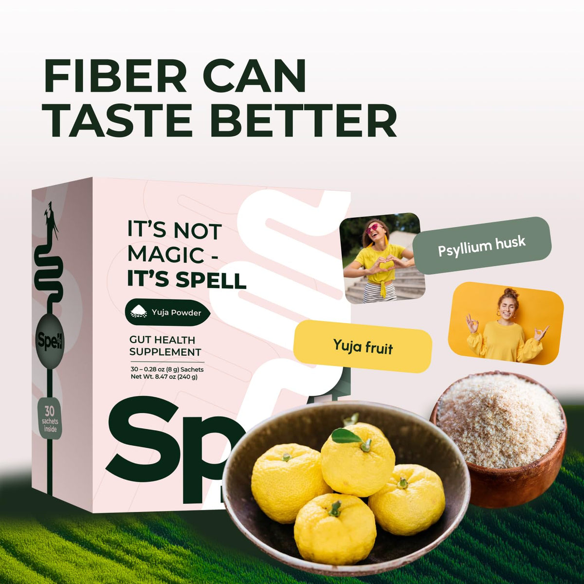 Psyllium husk fiber for digestion