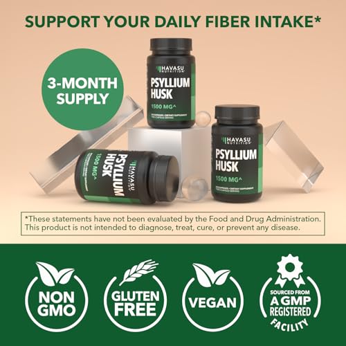 Psyllium husk fiber for healthy bowel