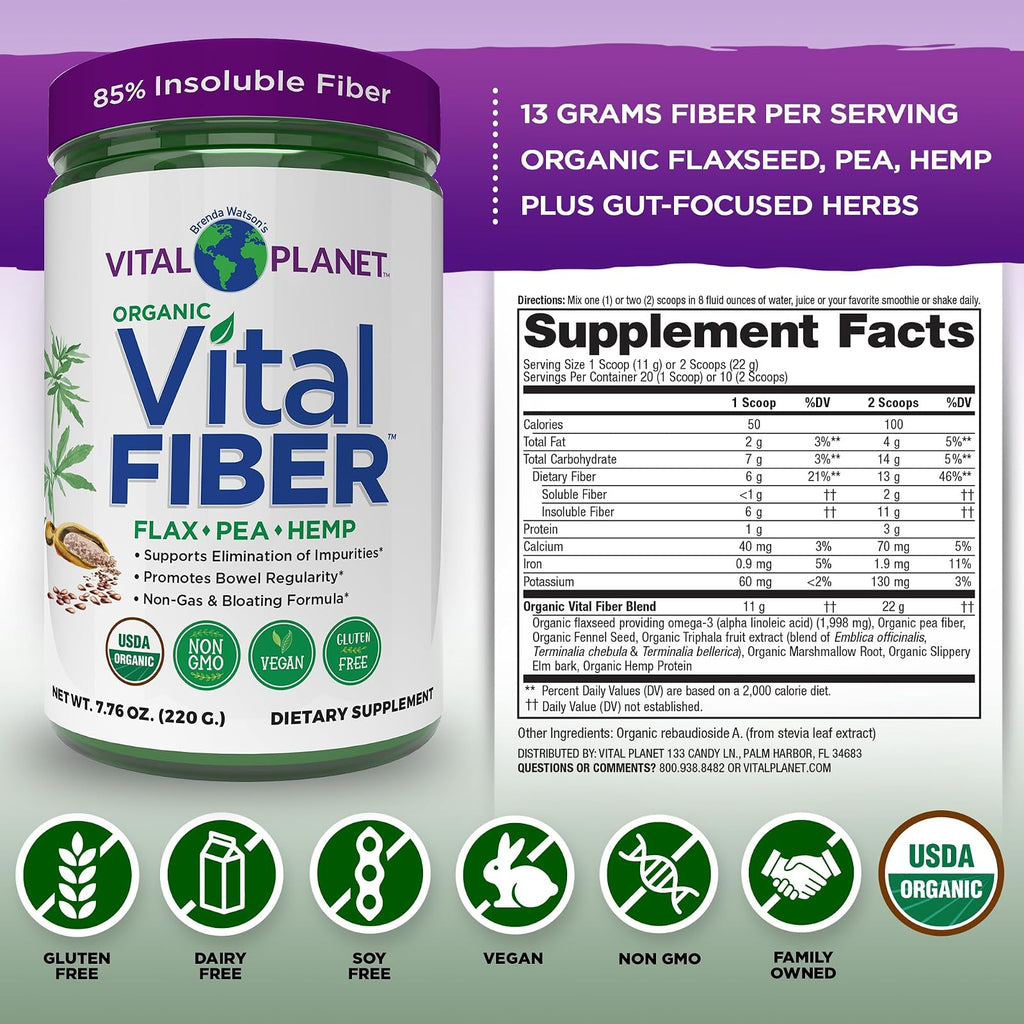 Psyllium husk fiber powder supplement