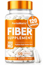Psyllium husk fiber supplement capsules