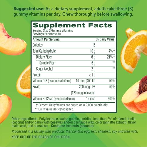 Psyllium husk fiber supplement gummies