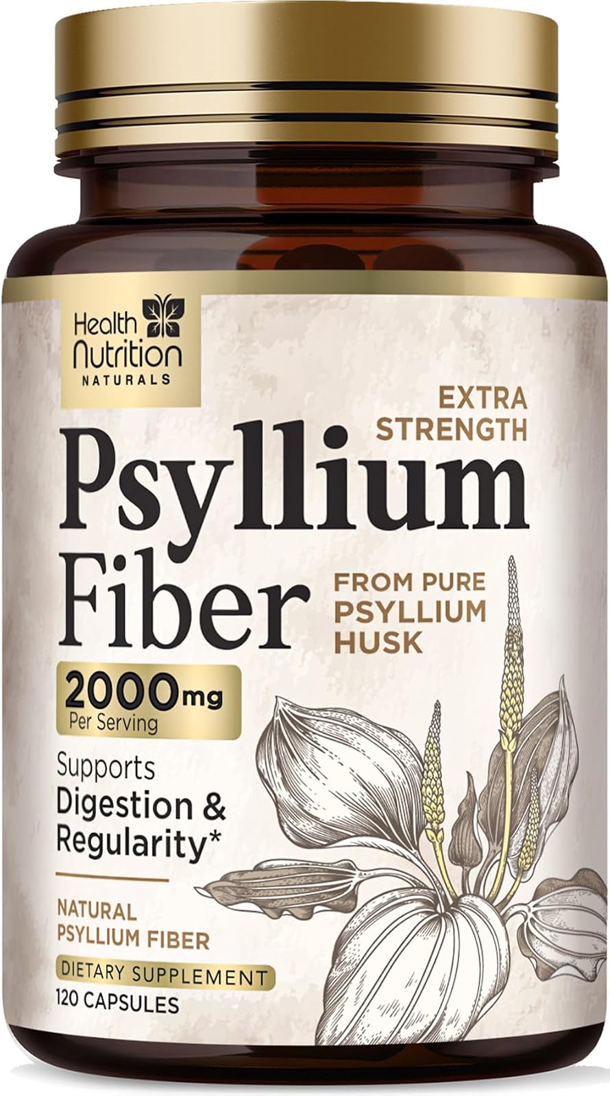 Psyllium husk fiber supplement