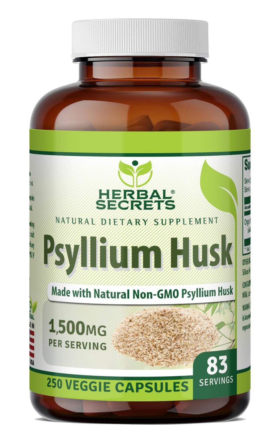 Psyllium husk fiber supplement