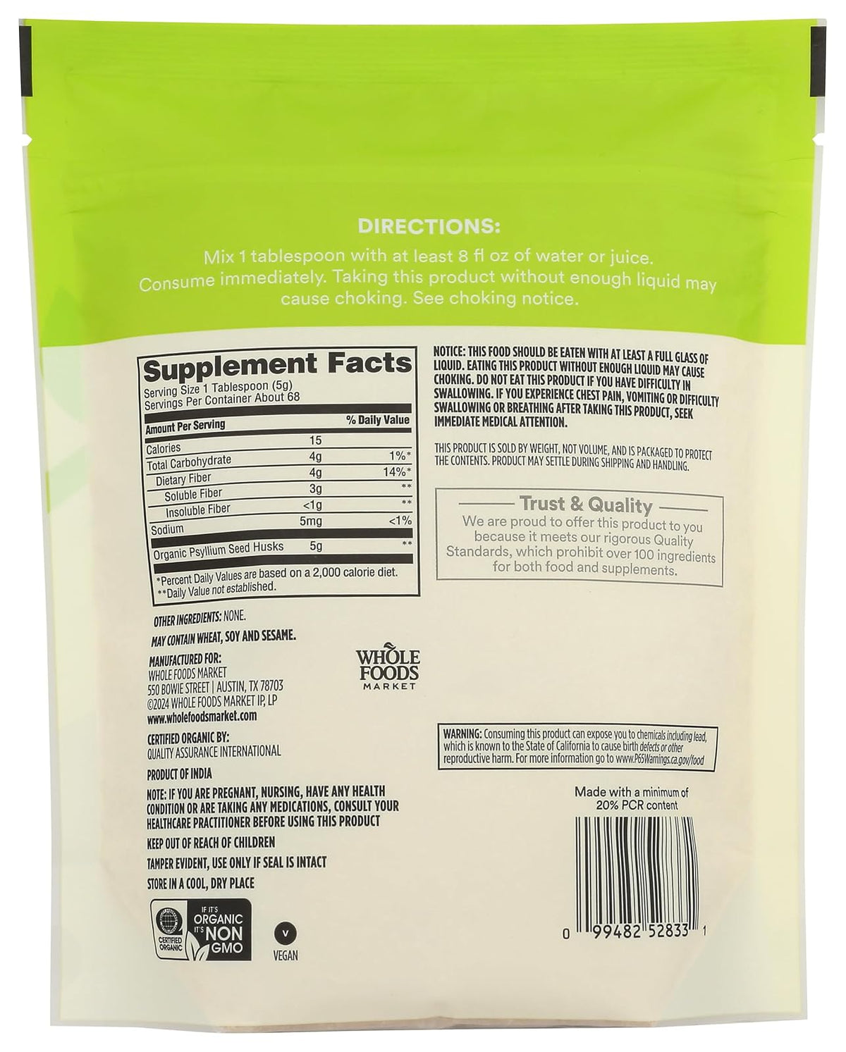 Psyllium husk for digestive health
