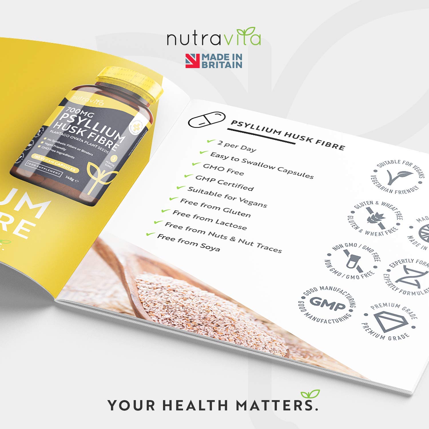 Psyllium husk for gut health support