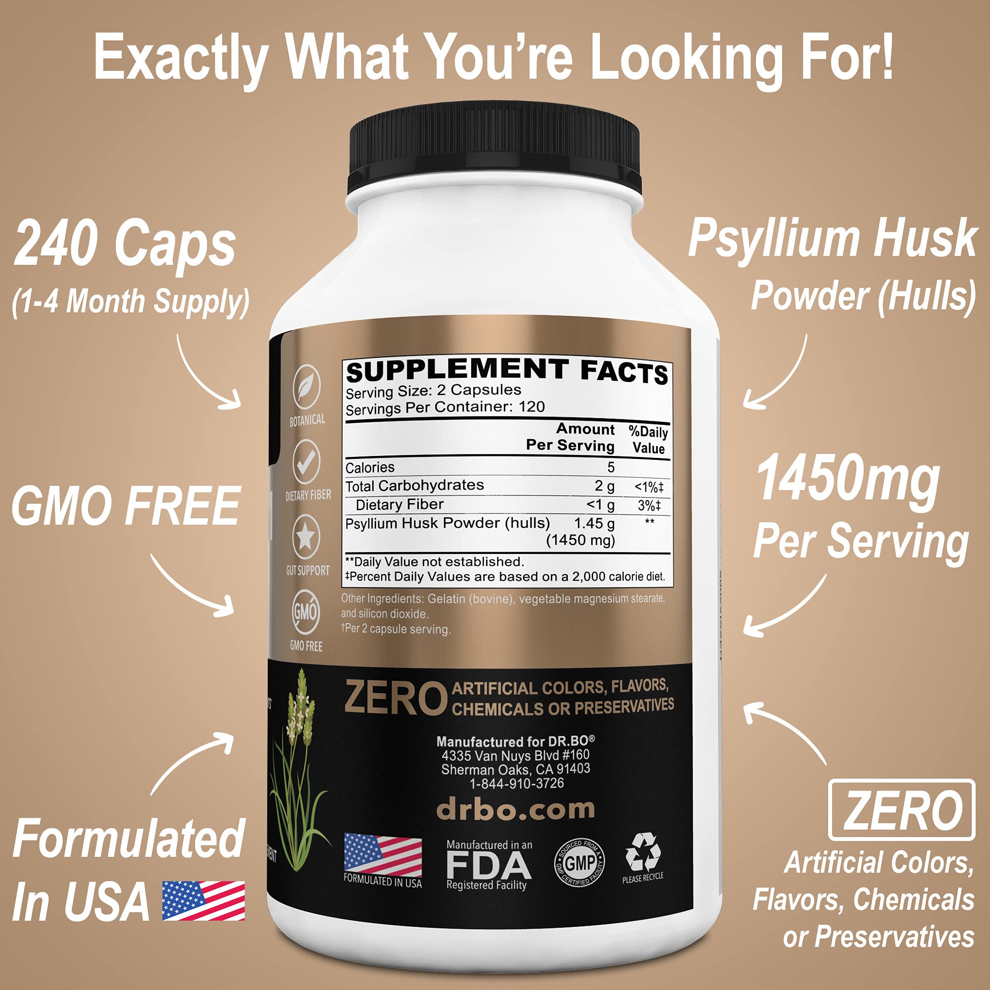 Psyllium husk for healthy bowel movement