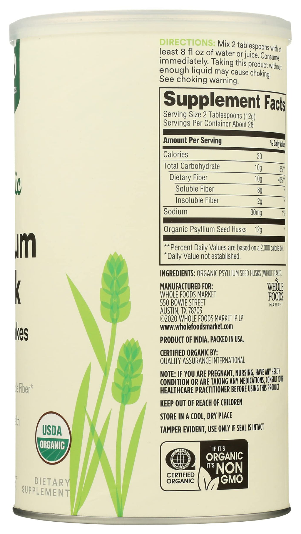 psyllium husk for hydration support