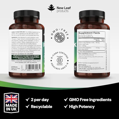 Psyllium husk for improved gut flora