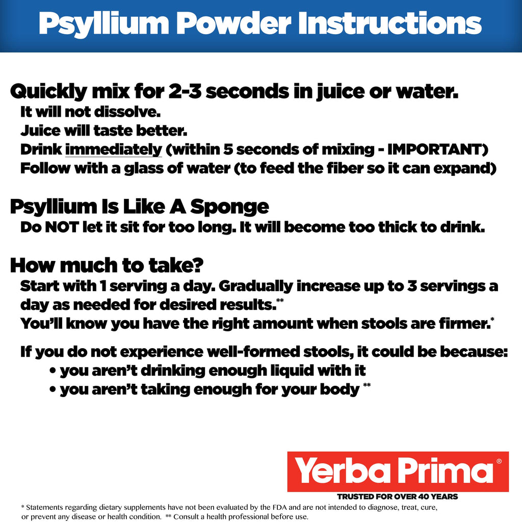 Psyllium husk for maintaining gut flora
