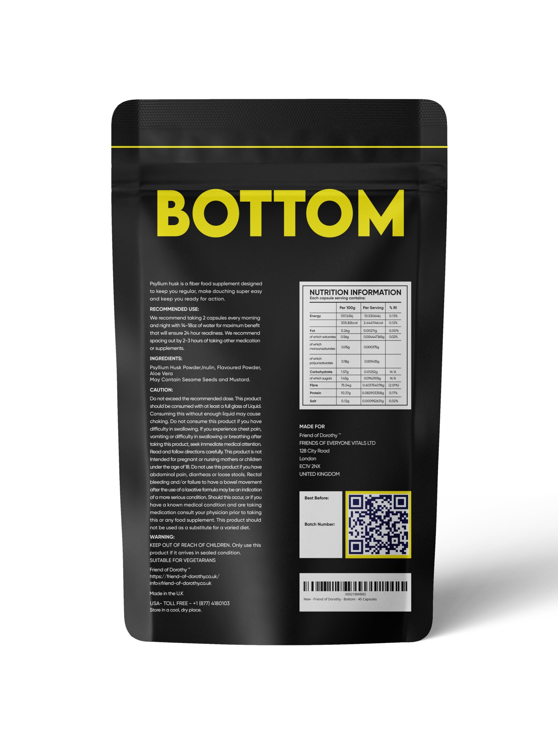 Psyllium husk for regular bowel movements