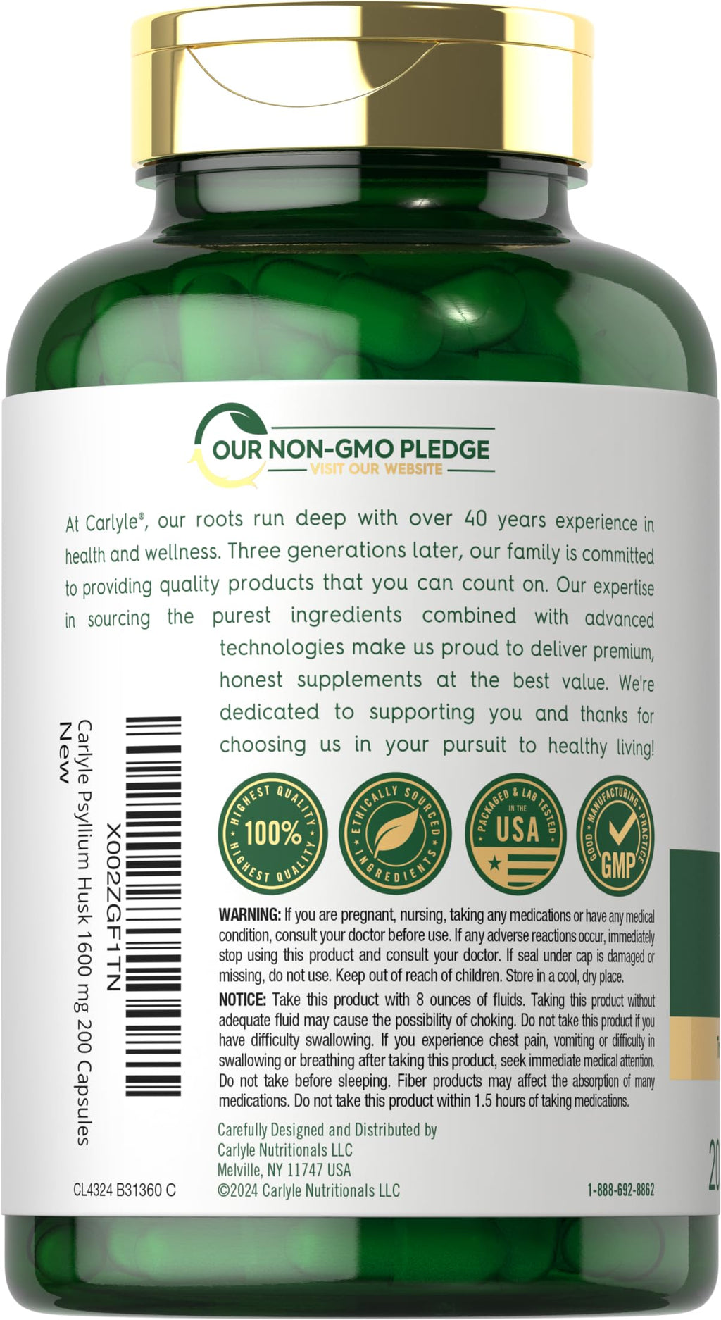Psyllium husk for regularity support