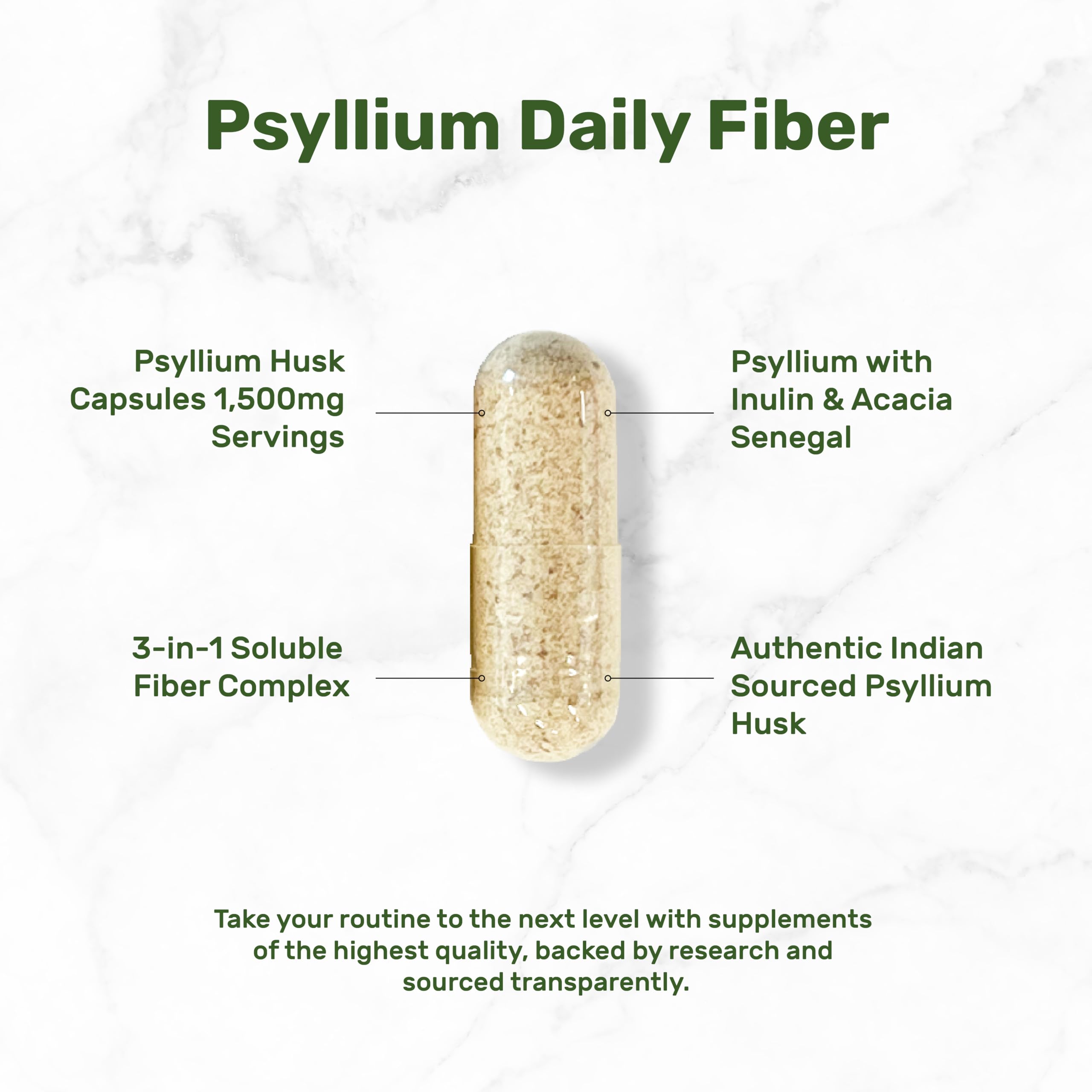 Psyllium husk for regularity support