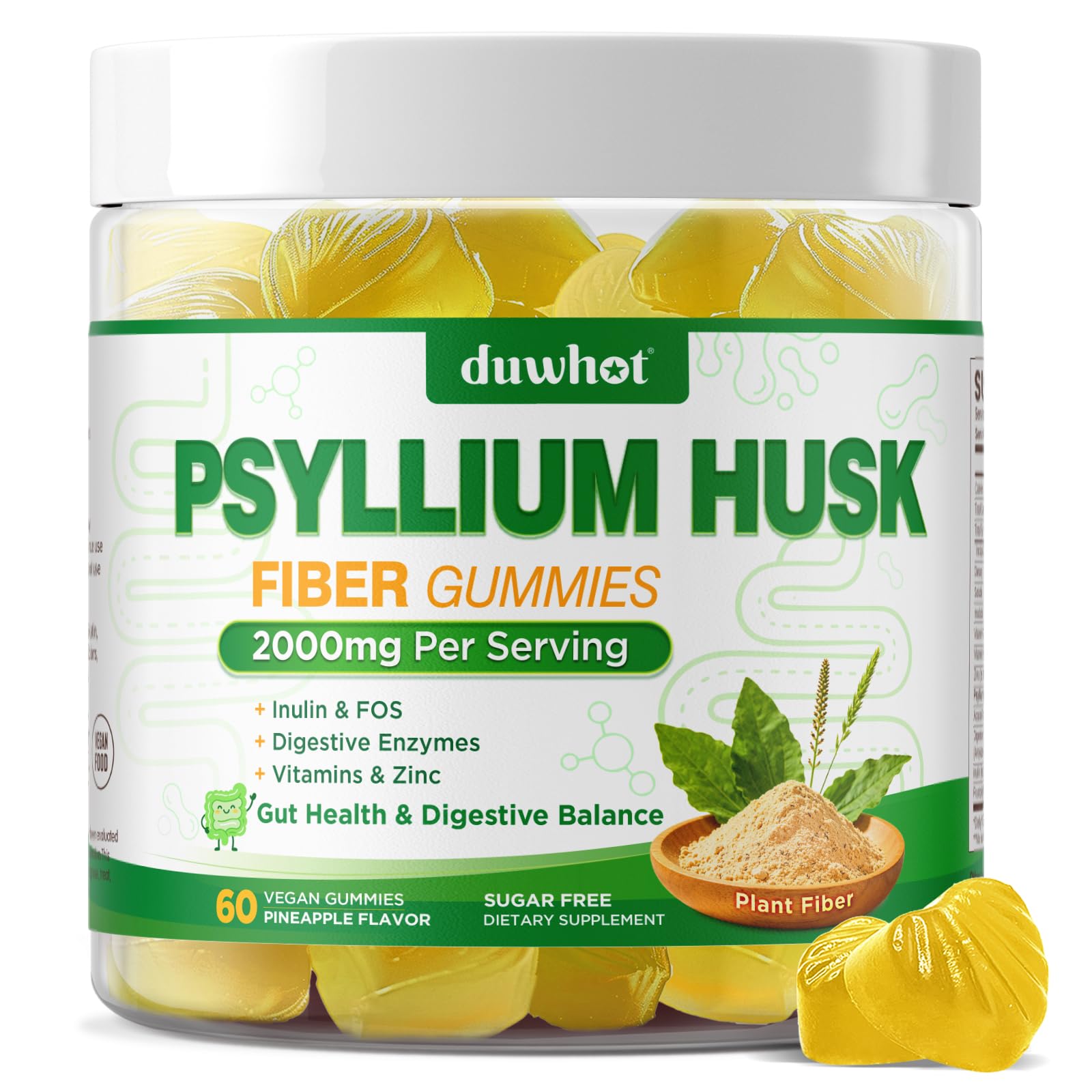 Psyllium husk gummies for digestion