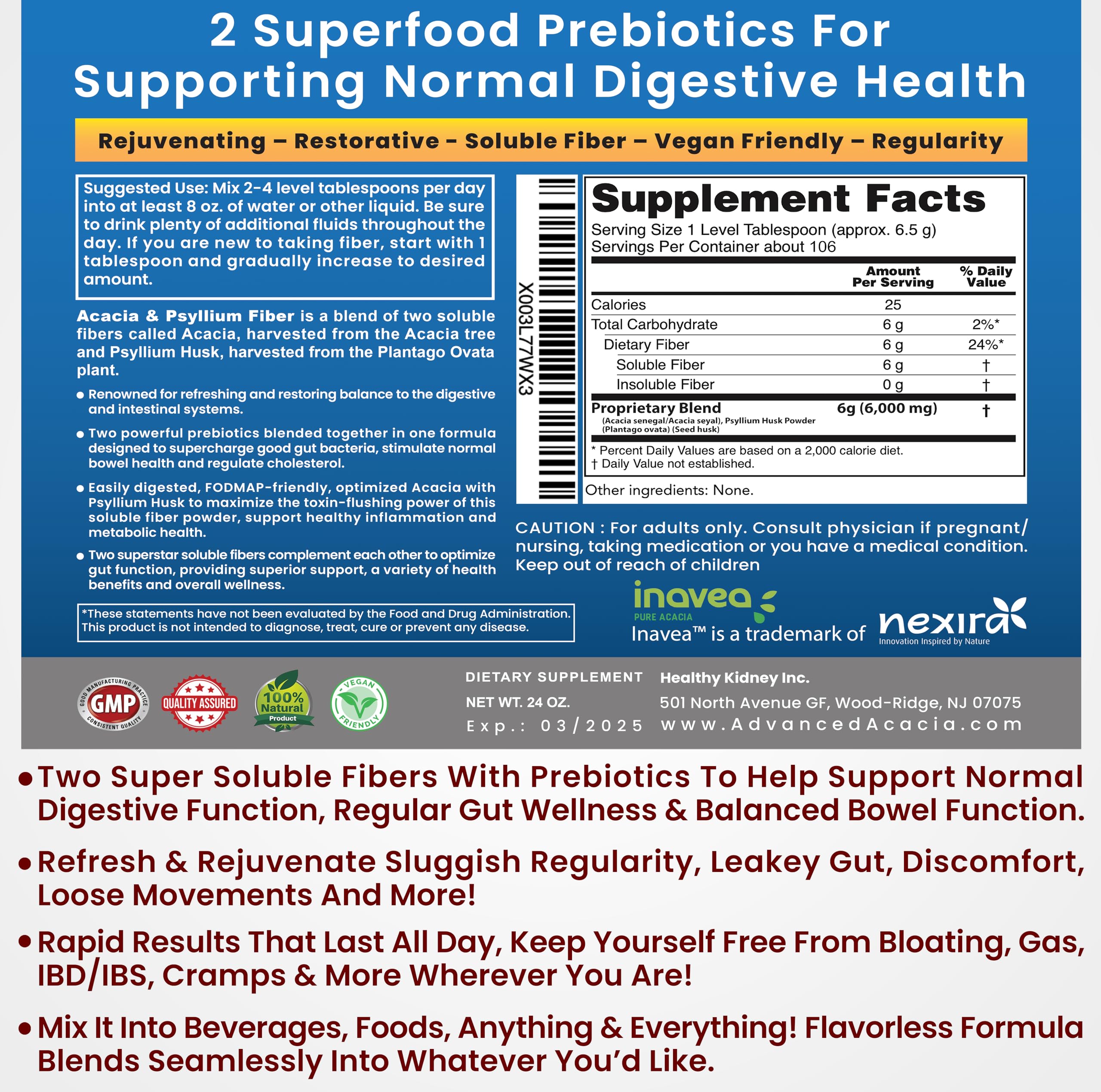 Psyllium husk powder for regularity