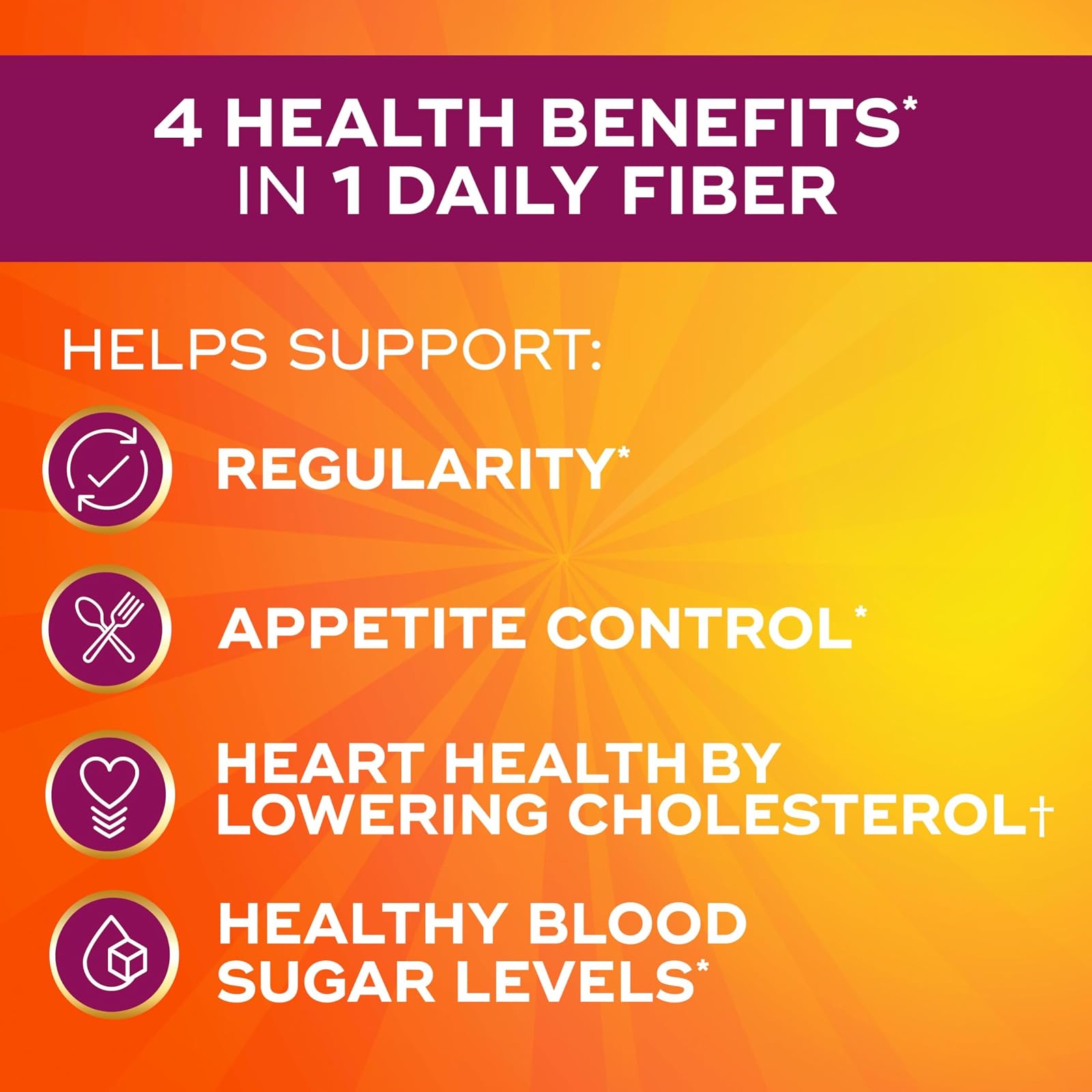 Psyllium husk supplement for regularity