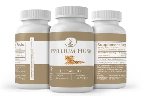 Psyllium plant-based fiber capsules