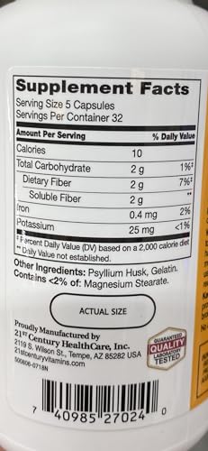 Psyllium supplement for regularity support