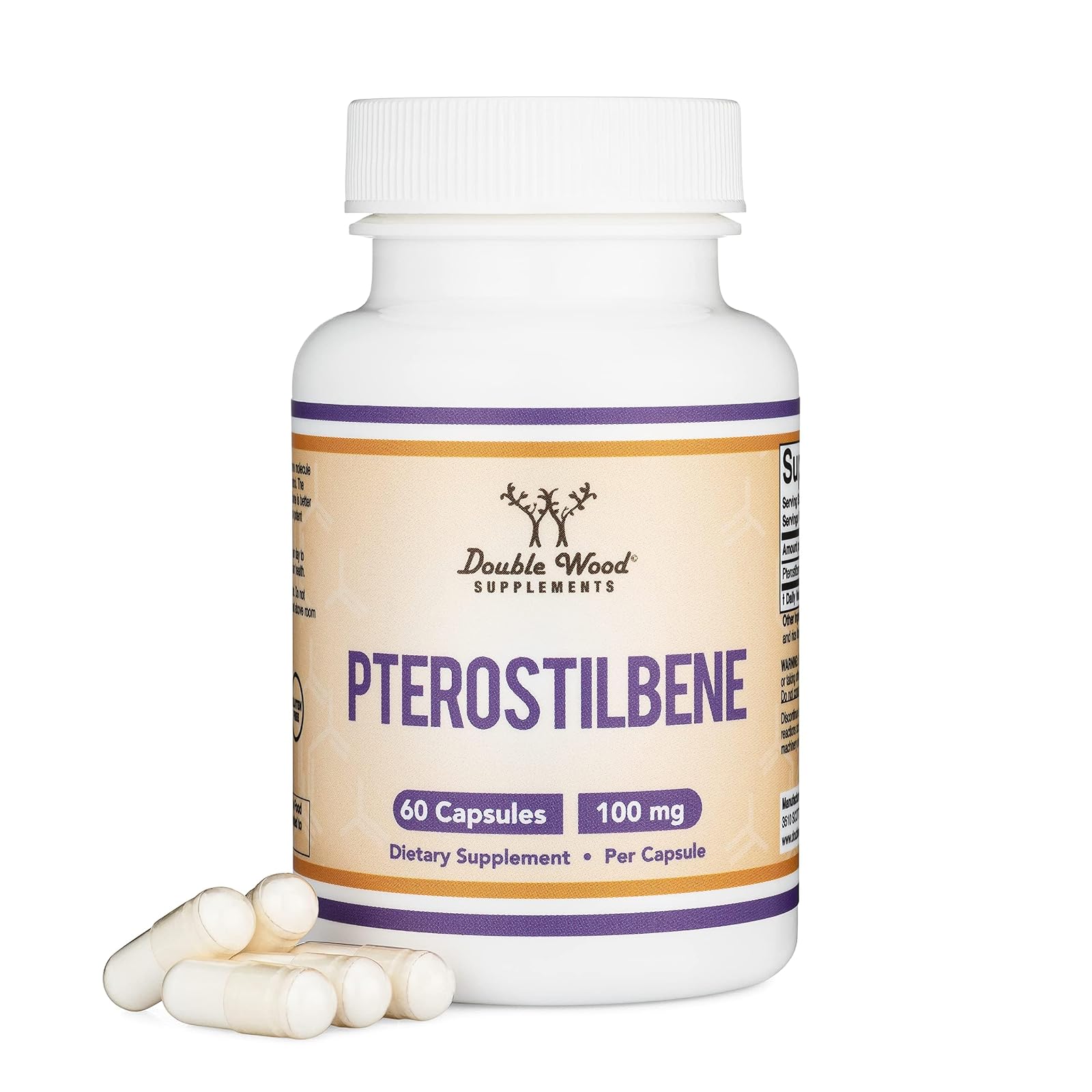 Pterostilbene 100 mg antioxidant capsules