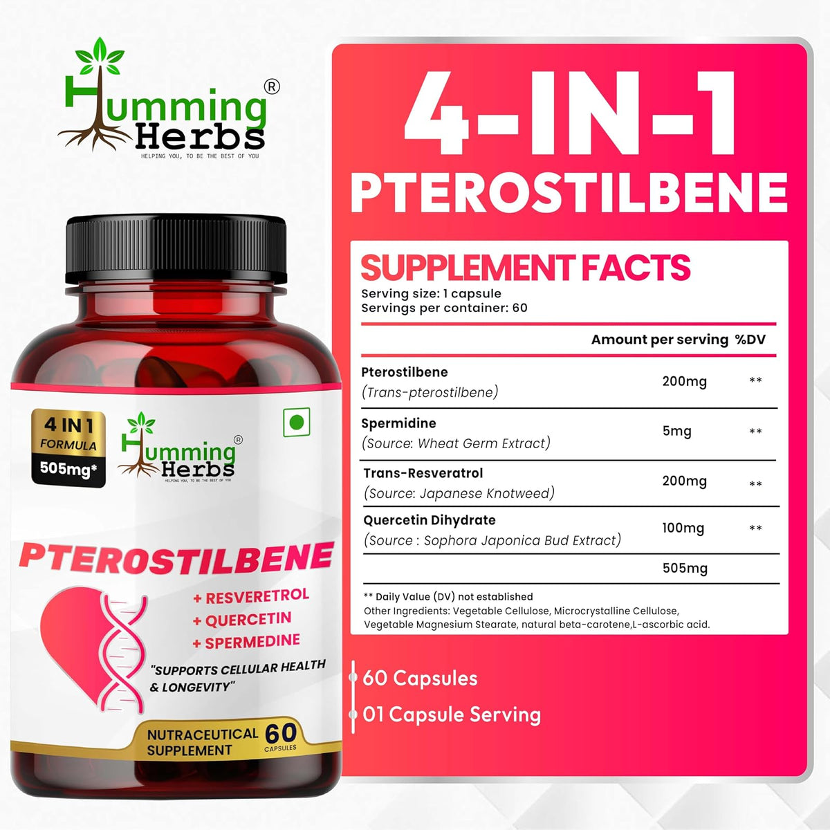 Pterostilbene antioxidant supplement benefits