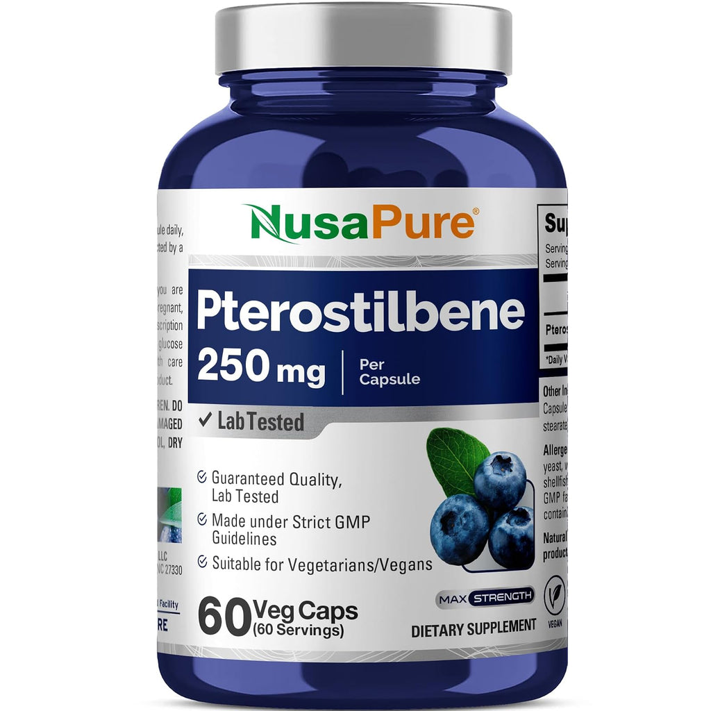 Pterostilbene antioxidant veggie capsules