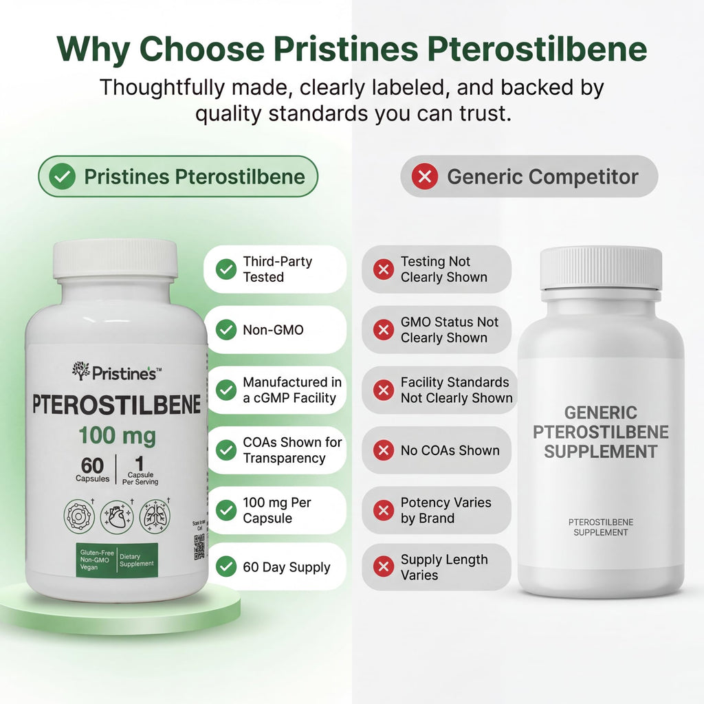 Pterostilbene for cellular health