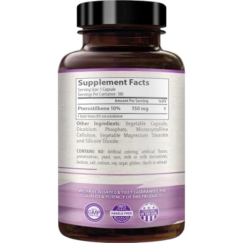 Pterostilbene for youthful skin