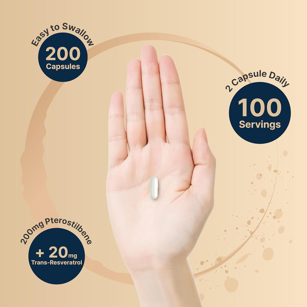 Pterostilbene supplement for heart health