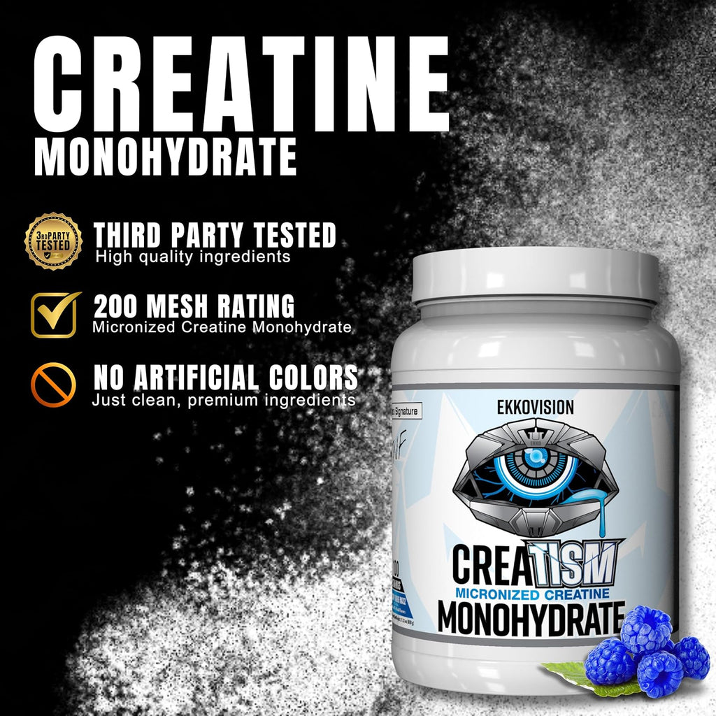 Puckin' Blue Razz creatine supplement