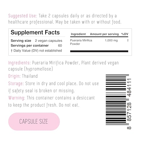 pueraria mirifica health benefits capsules