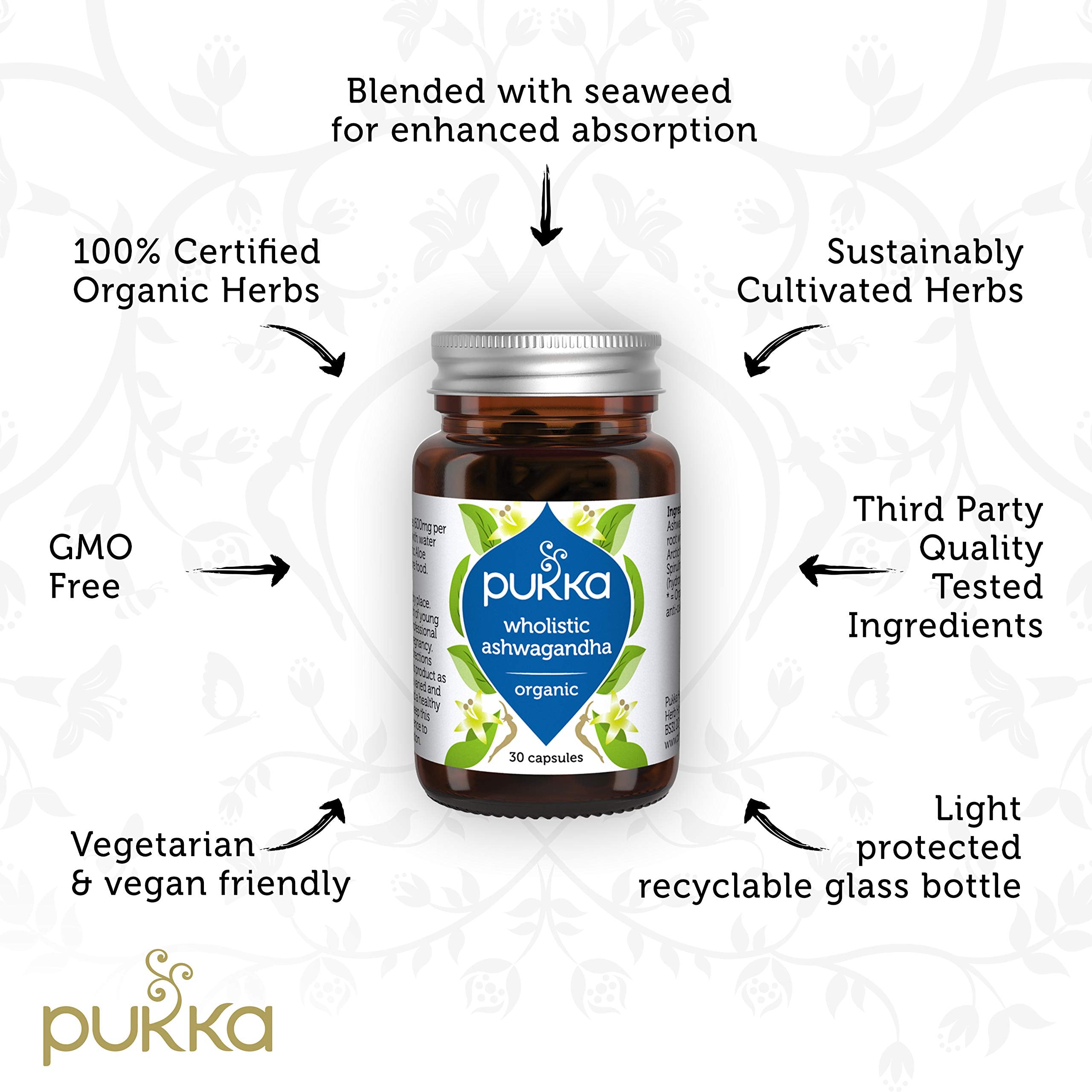 Pukka Ashwagandha capsules for daily vitality