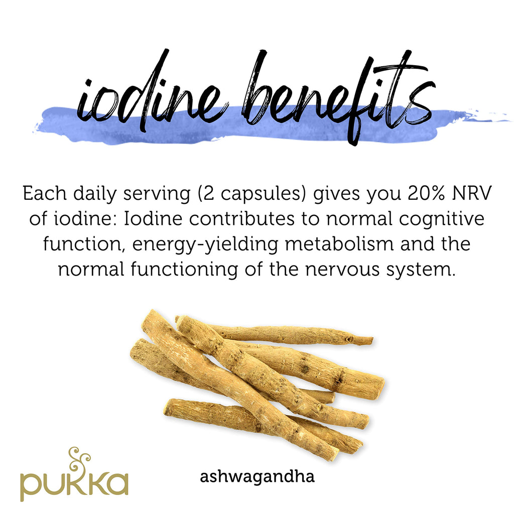 Pukka Ashwagandha capsules for mental clarity