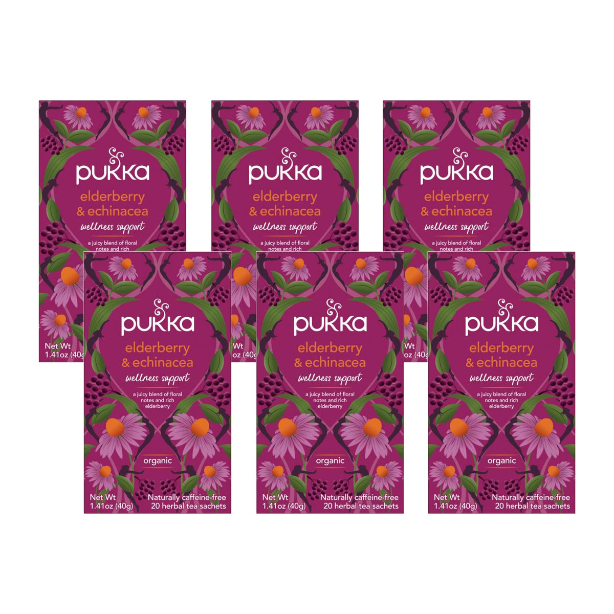 Pukka elderberry herbal tea bags
