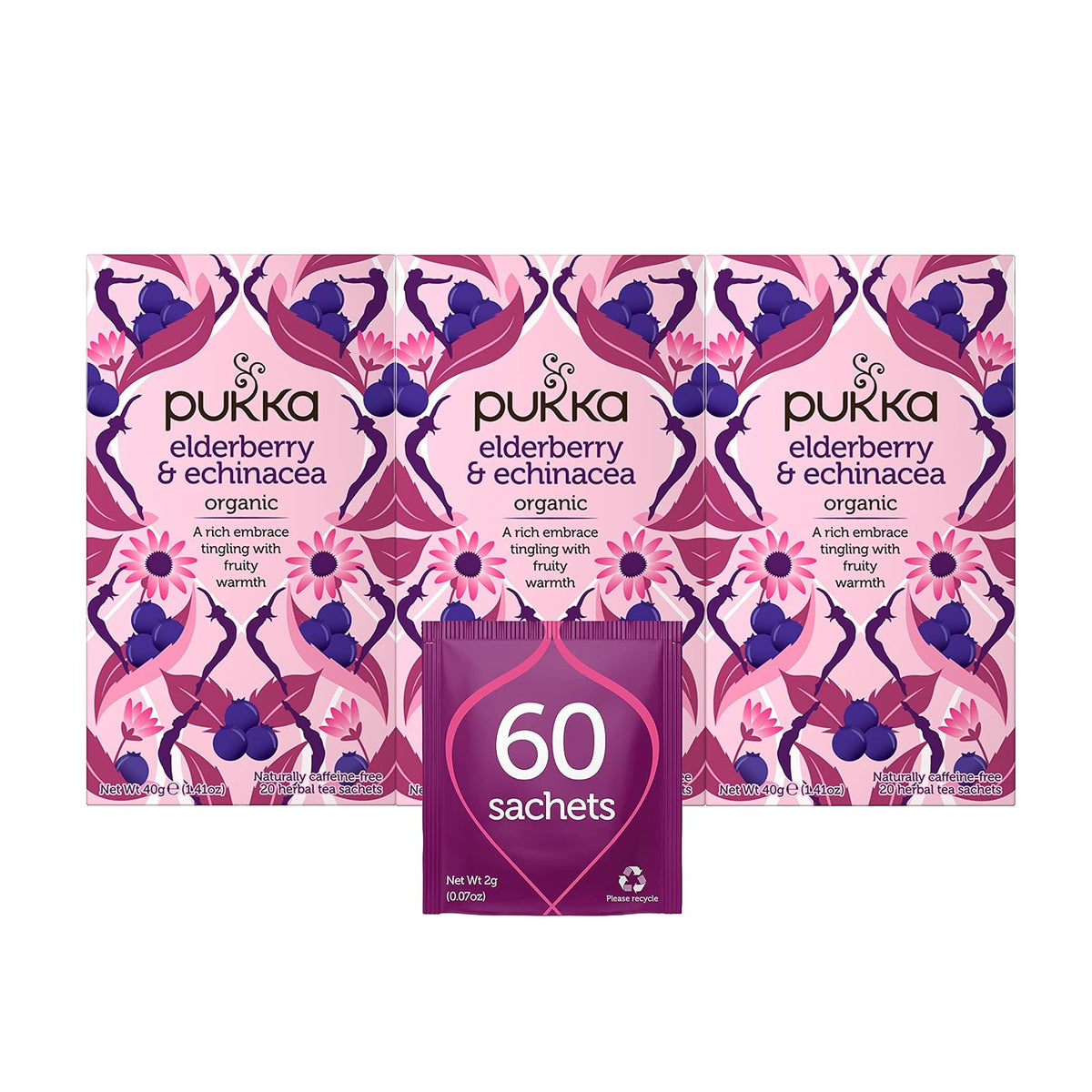 Pukka elderberry herbal tea bags