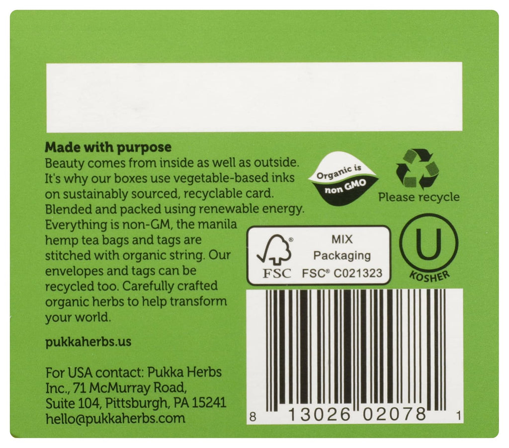 Pukka herbal tea for energy