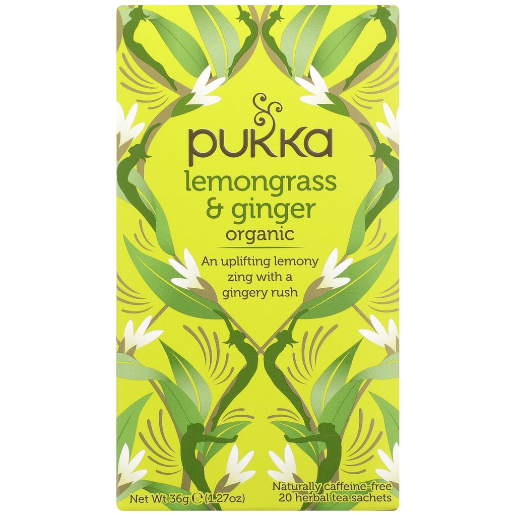 Pukka lemongrass ginger herbal tea