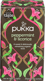 Pukka peppermint herbal tea bags