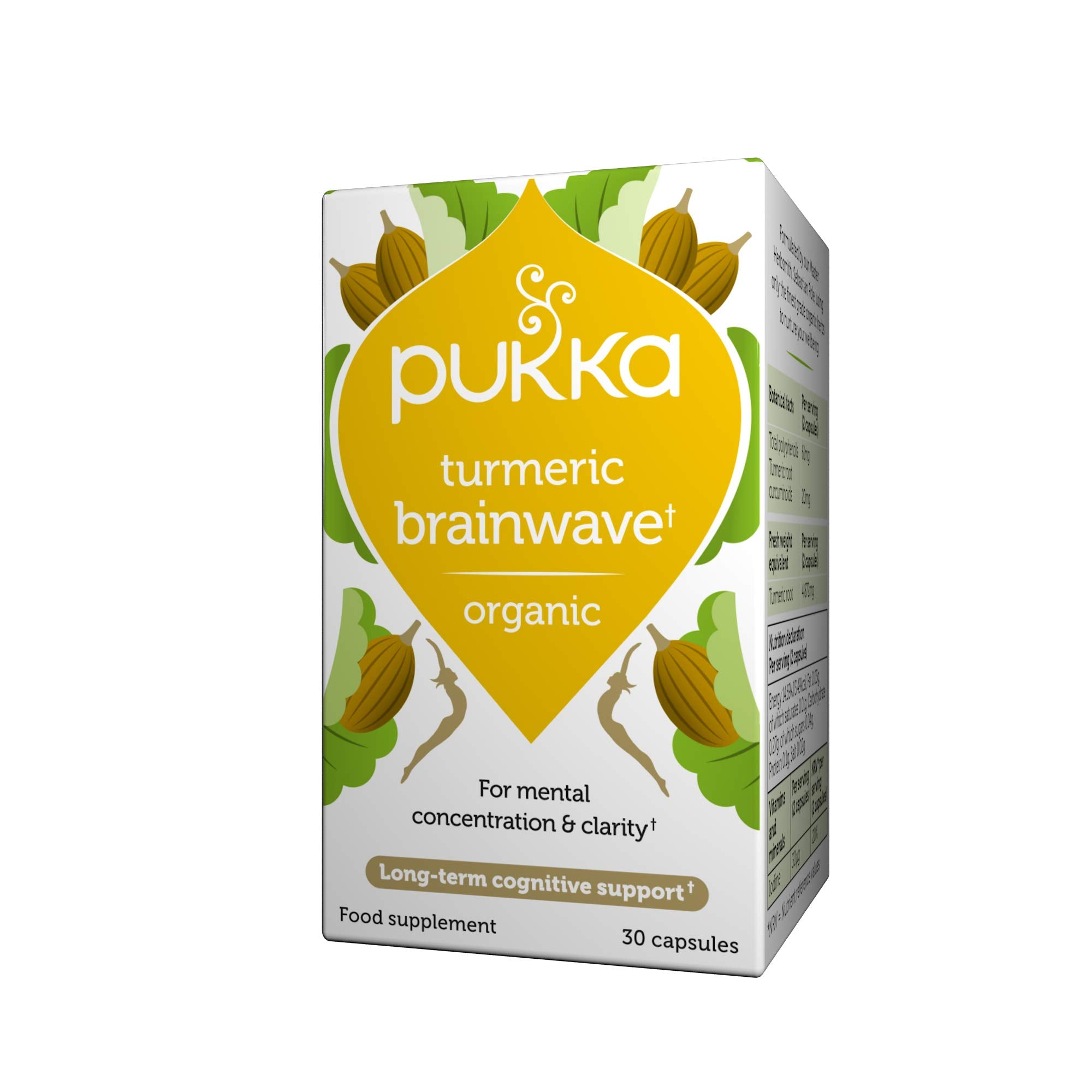 PUKKA turmeric wellness supplement capsules