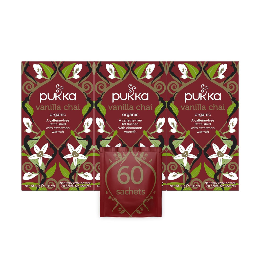 Pukka vanilla chai herbal tea bags