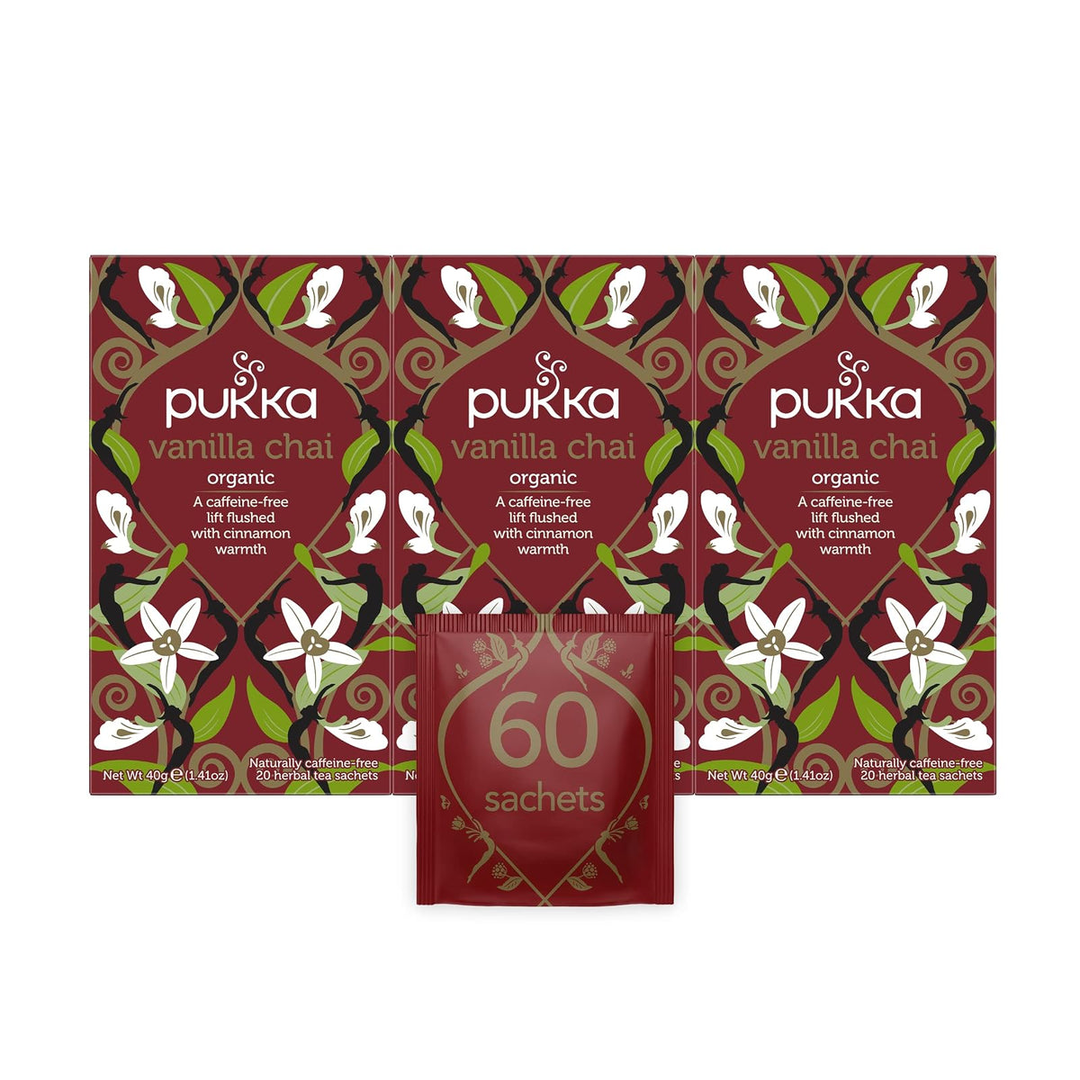 Pukka vanilla chai herbal tea bags