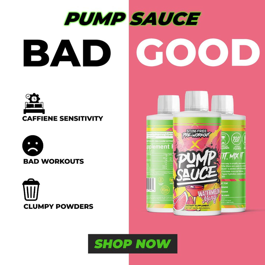Pump Sauce pre-workout for intense workouts