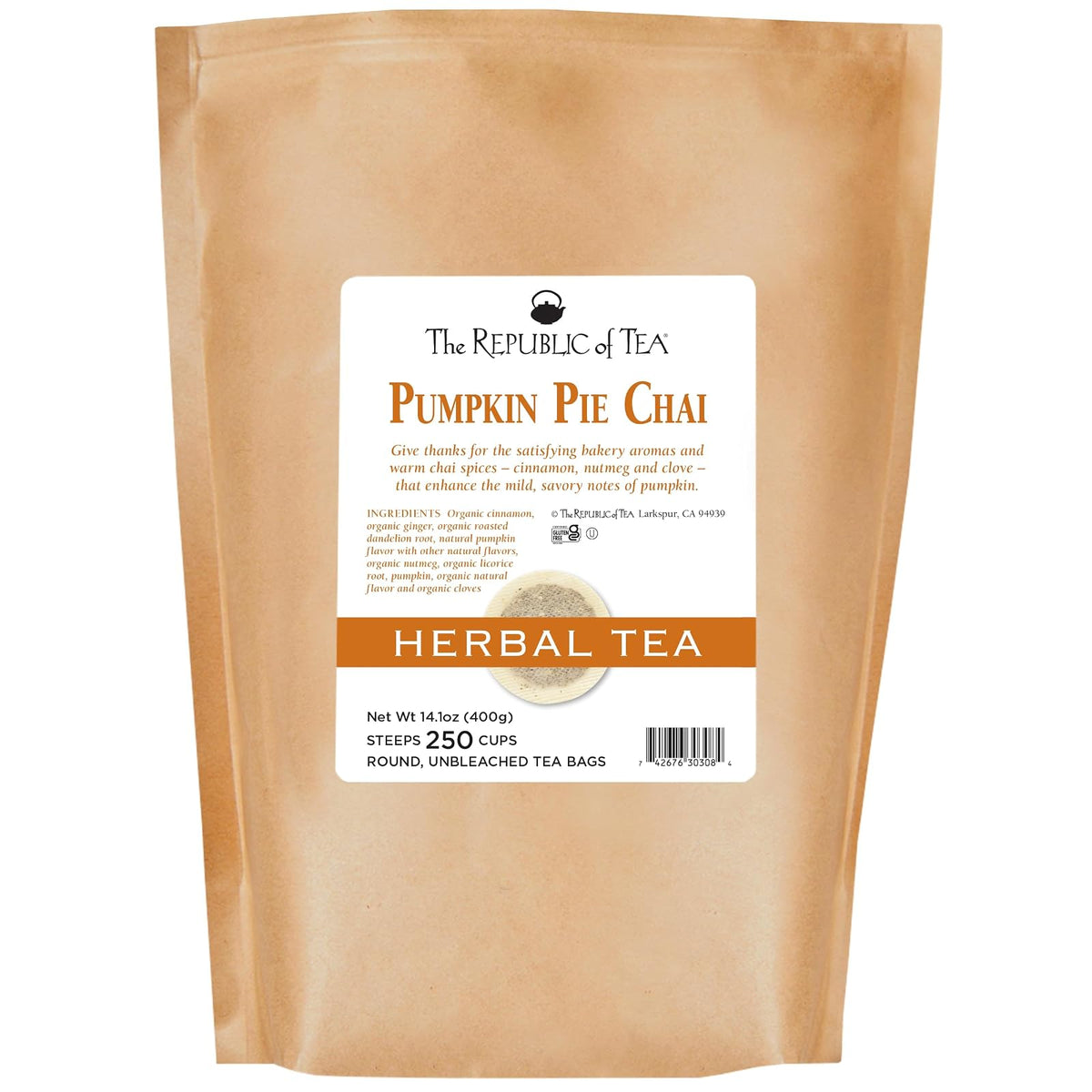 Pumpkin Pie Chai herbal tea bags