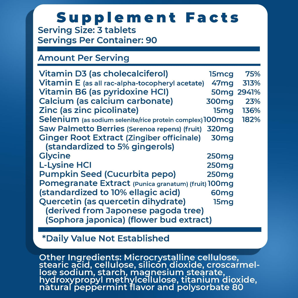 Pumpkin seed and saw palmetto blend