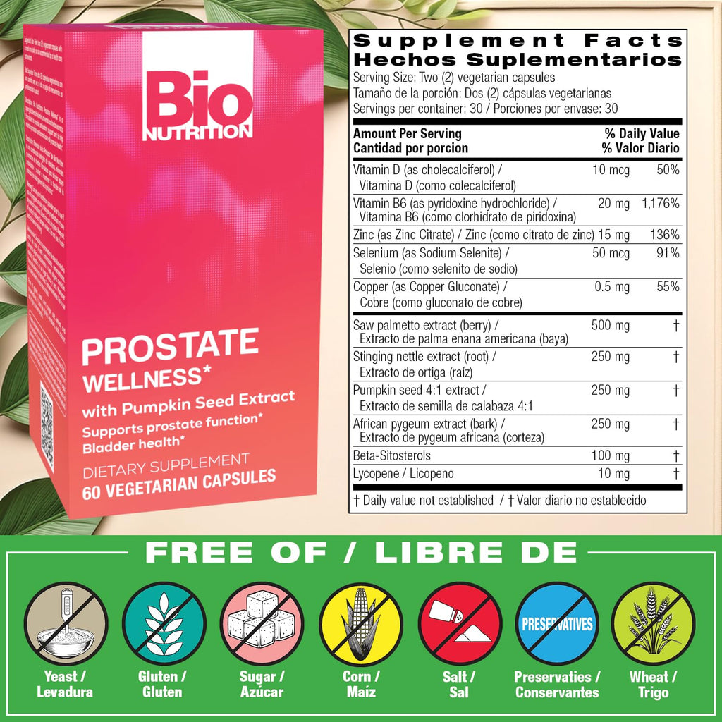 Pumpkin seed extract for prostate health