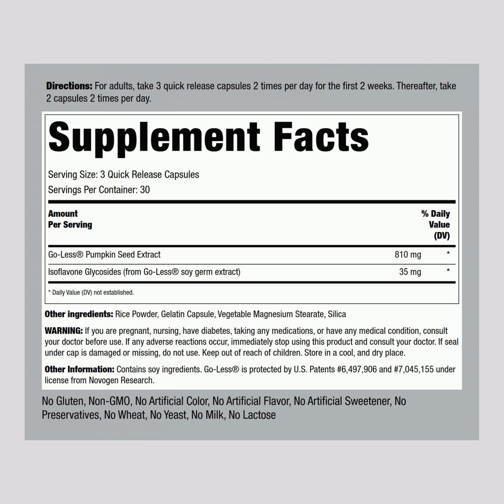 pumpkin seed extract supplement benefits
