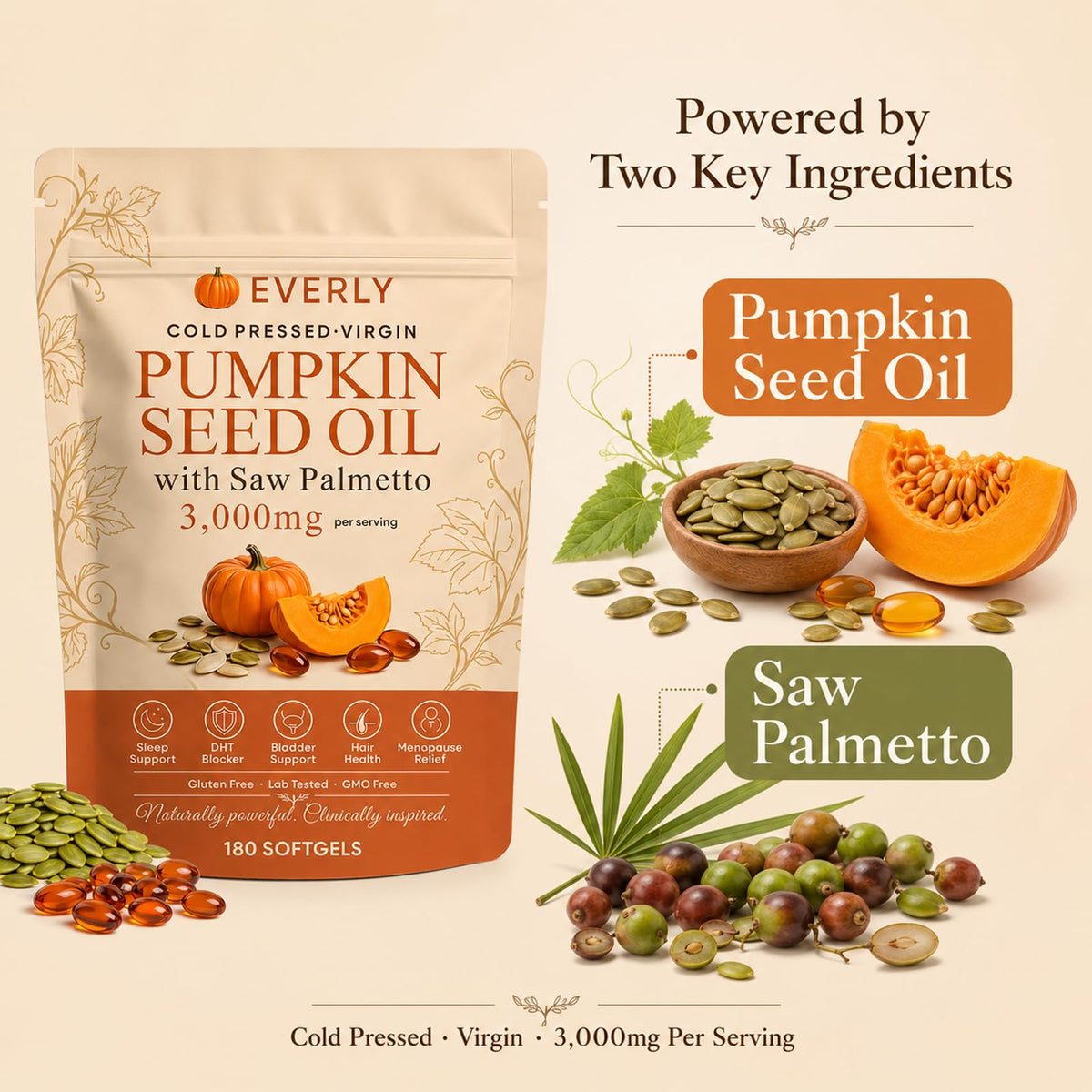 Pumpkin seed oil for healthy skin