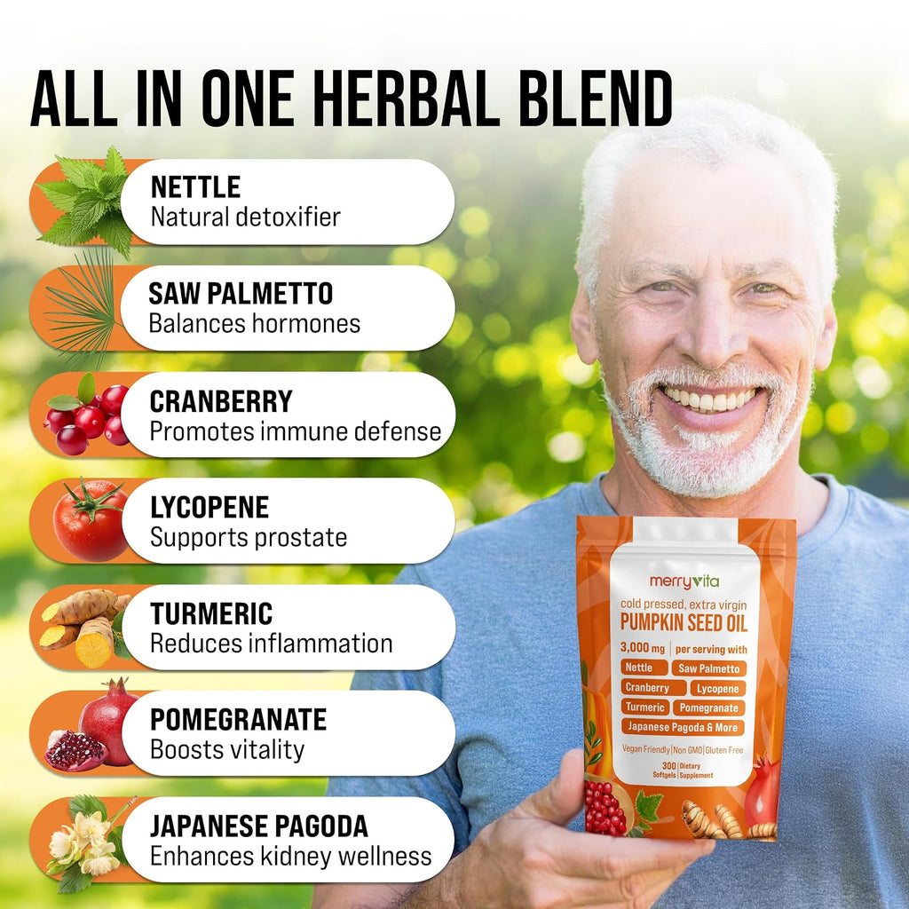 Pumpkin seed oil for overall wellness