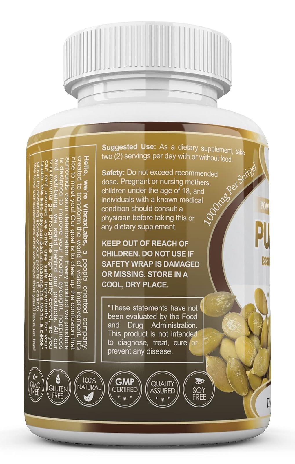 Pumpkin seed oil for prostate health